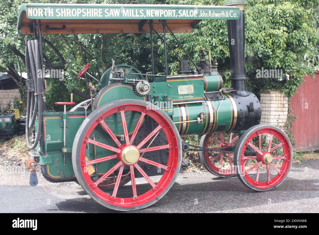 Traction engine at the steam day, Telford Steam Railway, Shropshire ...