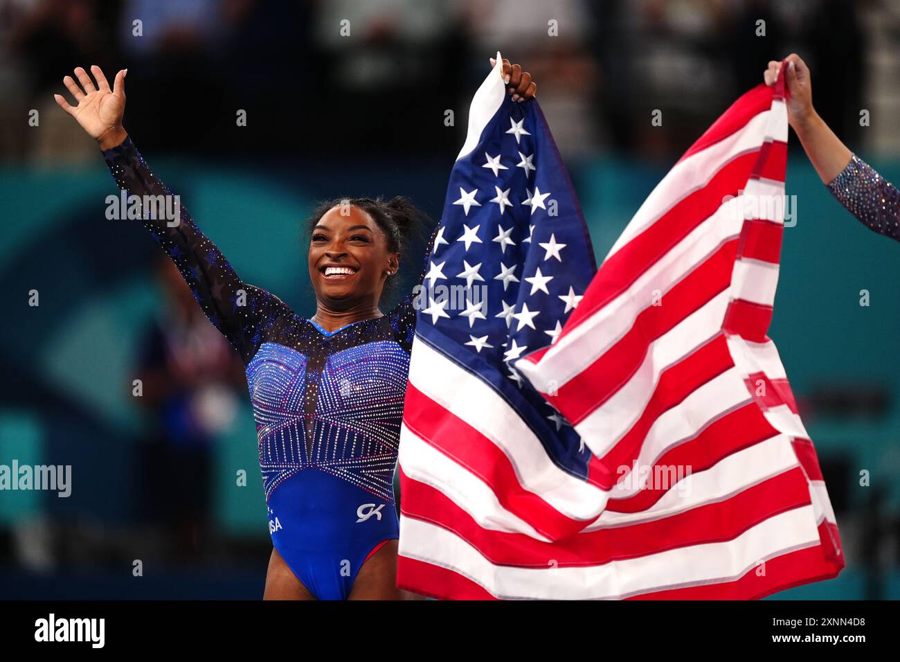 USA's Simone Biles after winning the gold medal following the Women's ...