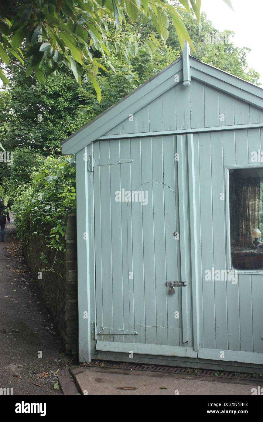Dylan Thomas's writing shed at Laugharne, Pembrokeshire, Wales, UK ...