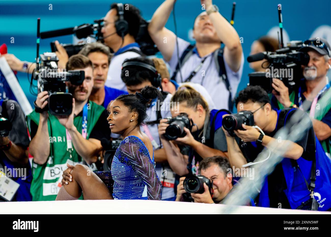 PARIS - Simone Biles during the all-around gymnastics final at the ...