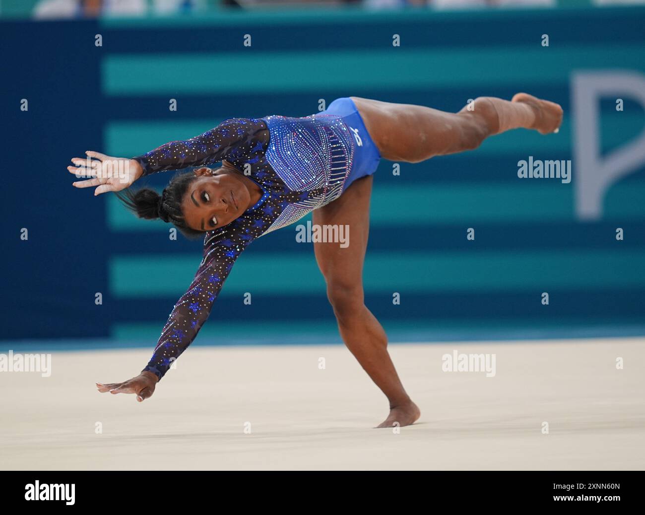 August 01 2024: Smone Bilese (USA) competes during balance beam at ...