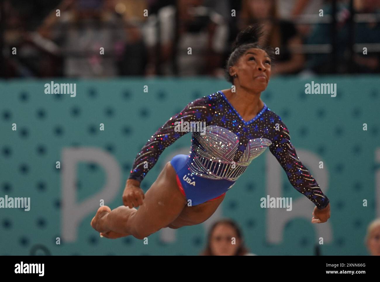 August 01 2024: Smone Bilese (USA) competes during balance beam at ...