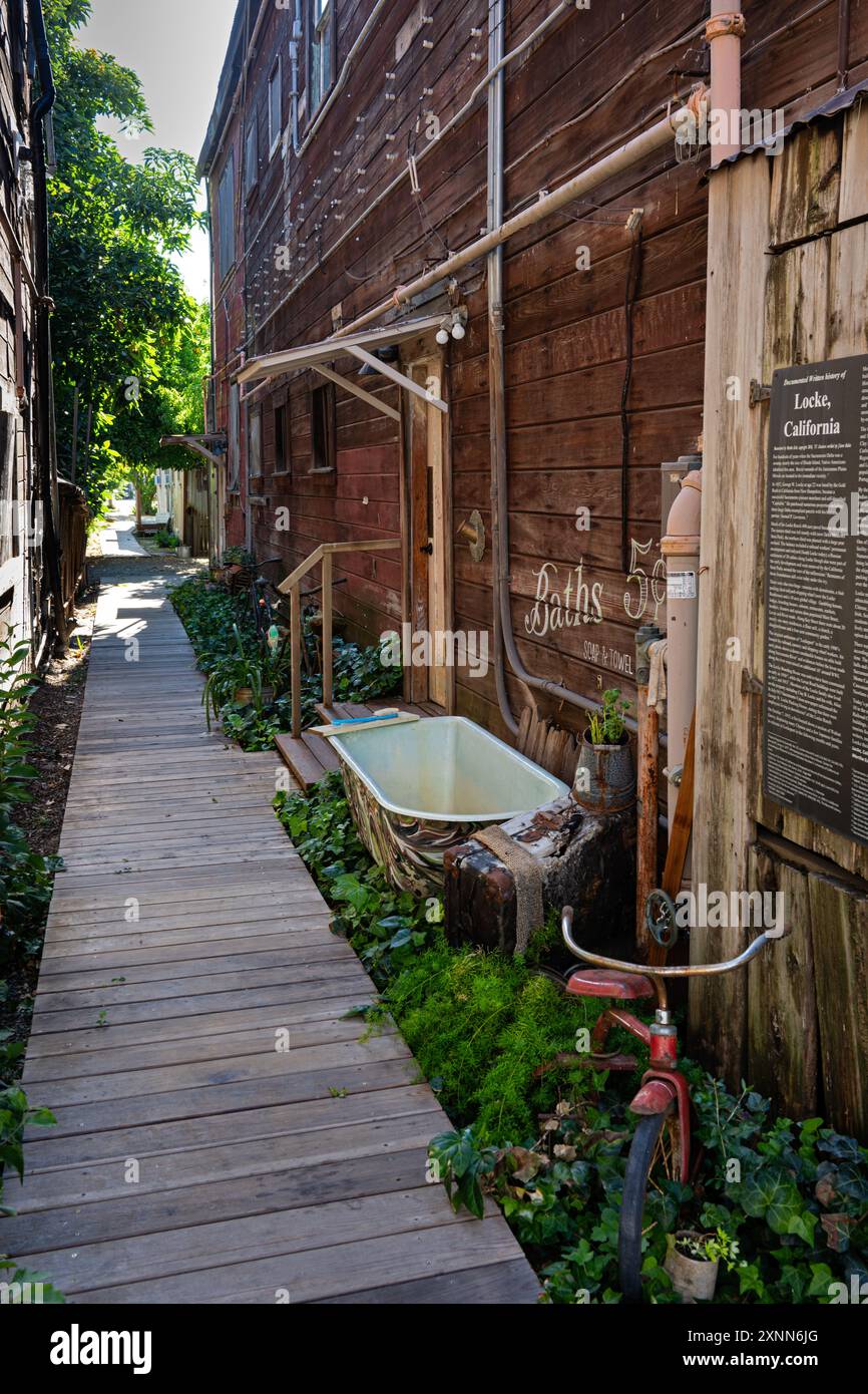 Historic Chinatown-Locke, California Stock Photo - Alamy