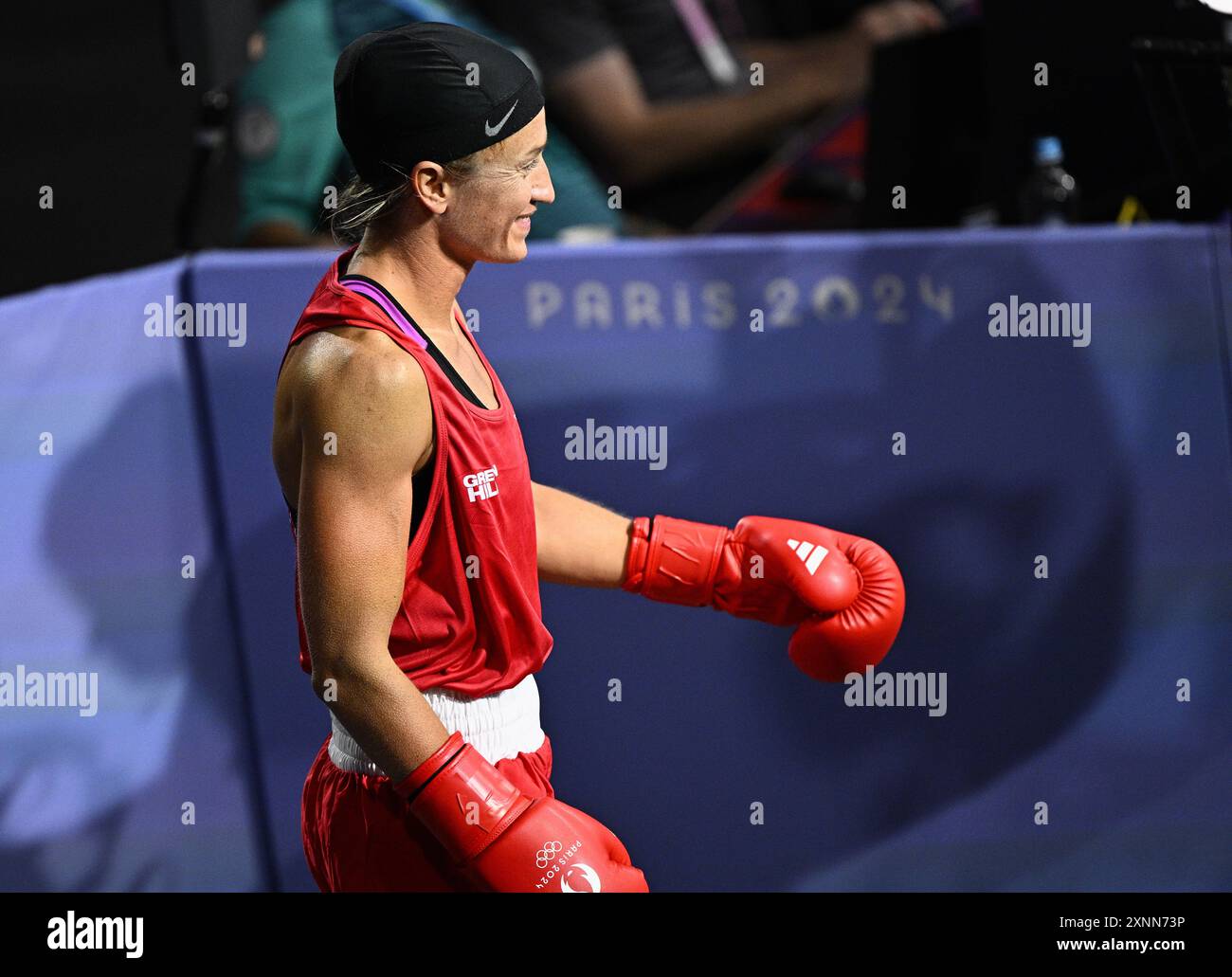 Paris, France. 01st Aug, 2024. Belgian boxer Oshin Derieuw pictured as ...
