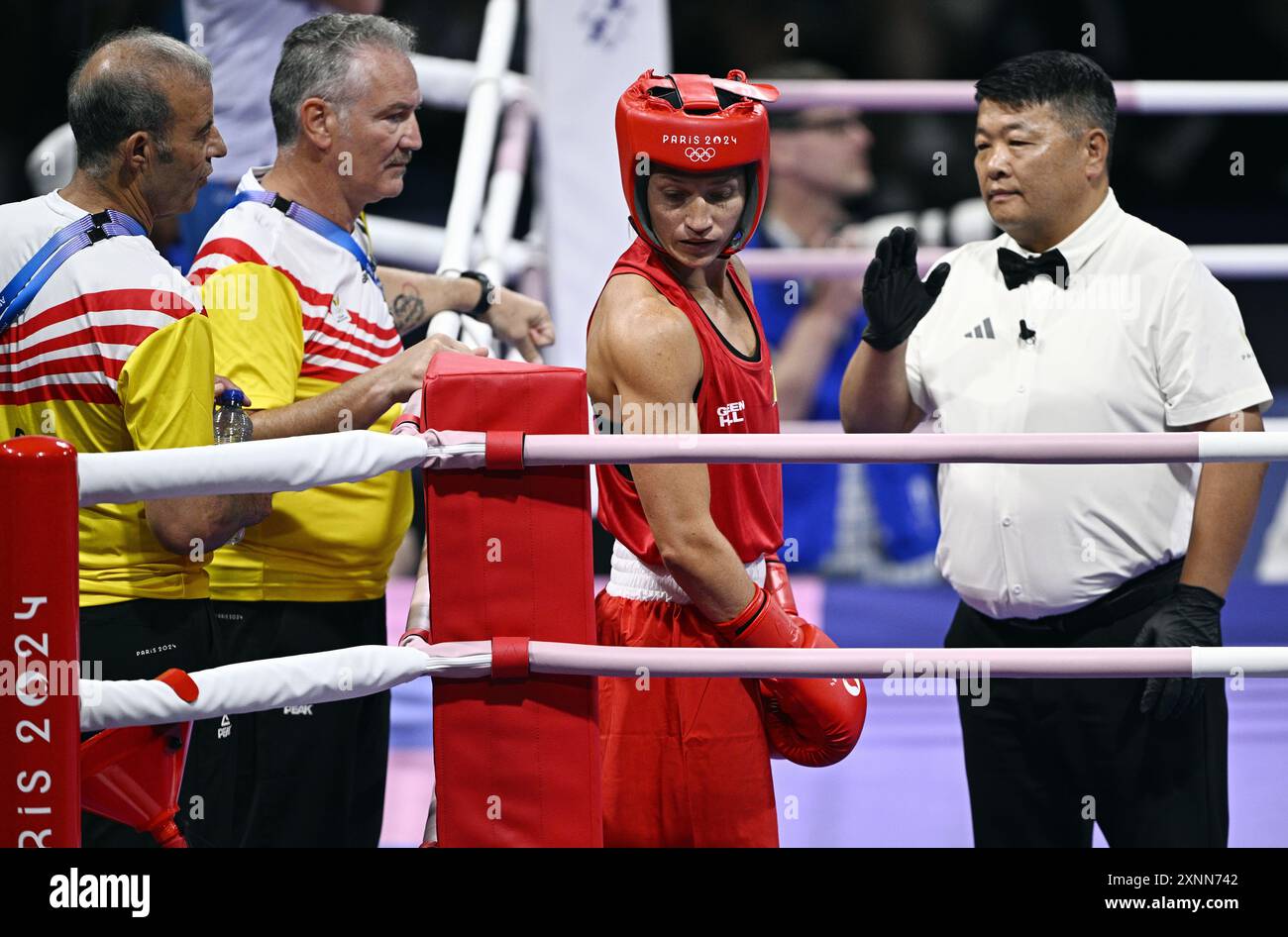 Paris, France. 01st Aug, 2024. coach Raffaele Bergamasco and Belgian ...
