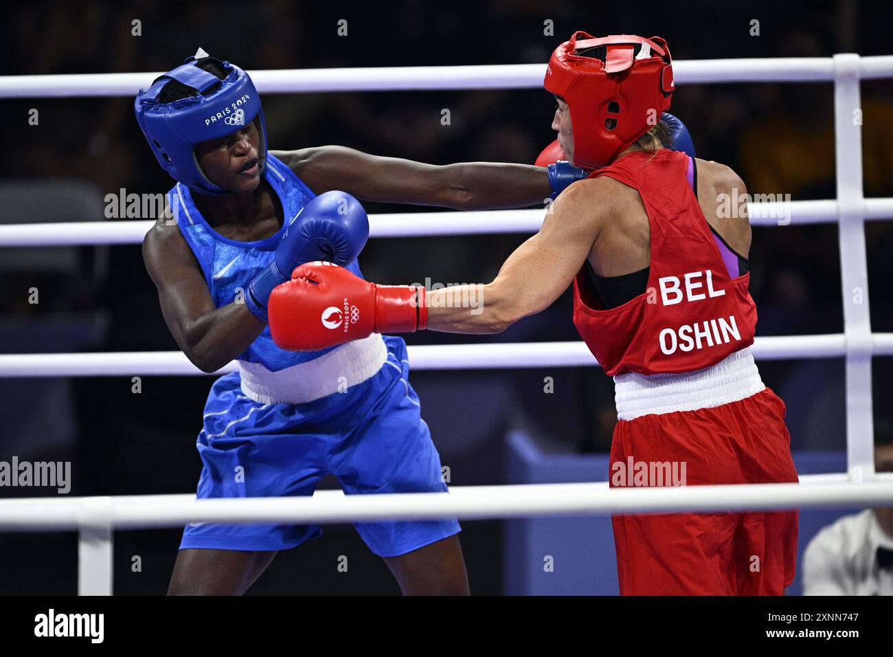 Paris, France. 01st Aug, 2024. Belgian boxer Oshin Derieuw pictured in ...
