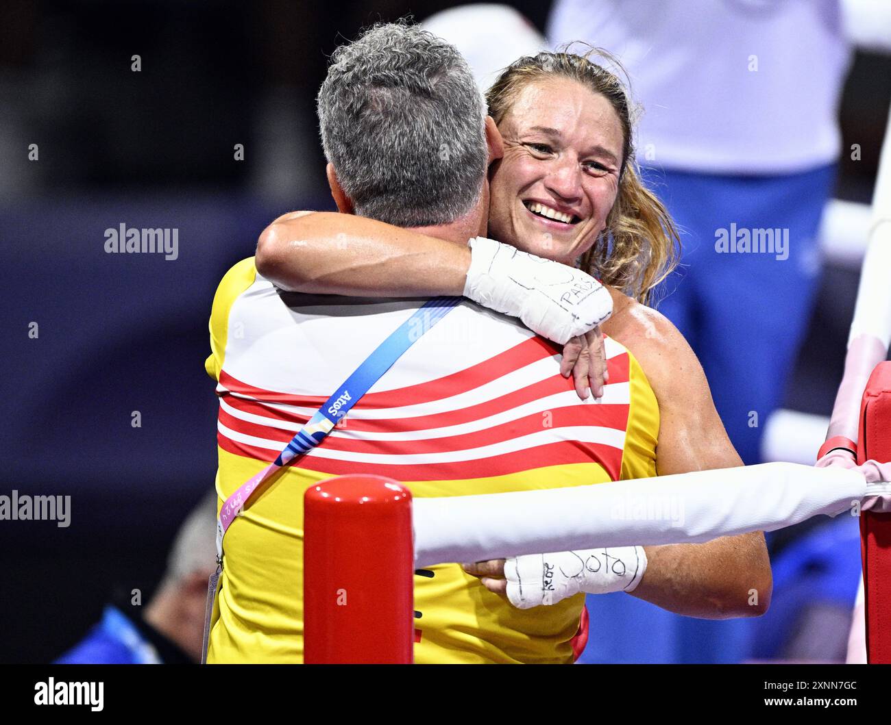 Paris, France. 01st Aug, 2024. coach Raffaele Bergamasco and Belgian ...