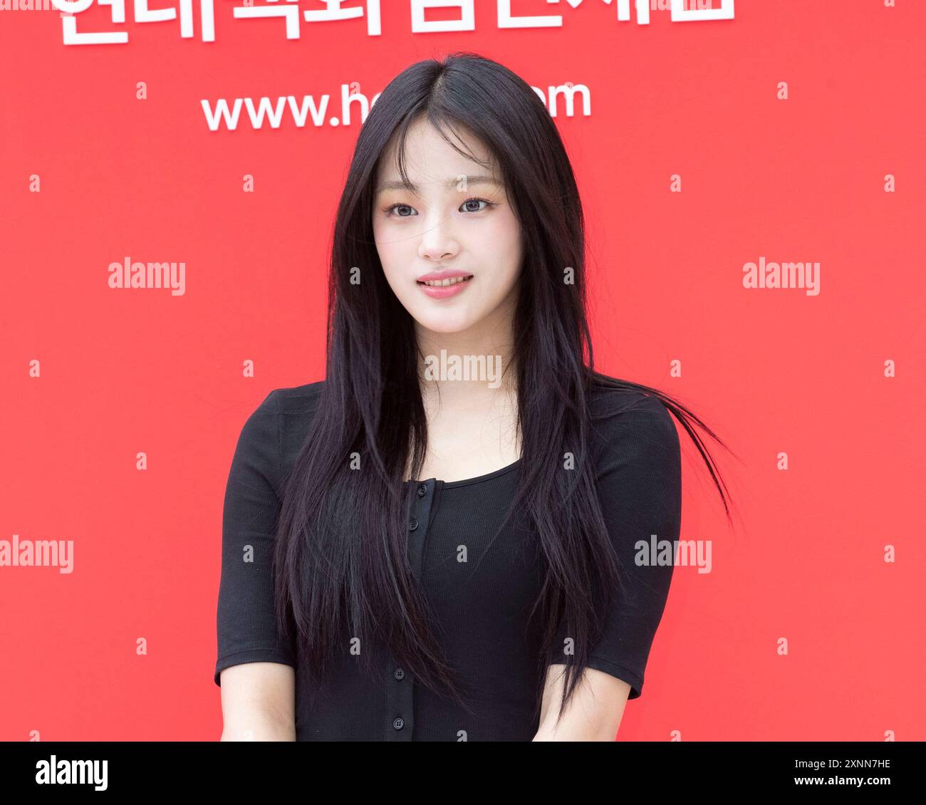 Seoul, South Korea. 1st Aug, 2024. South Korean singer Minji, member of ...