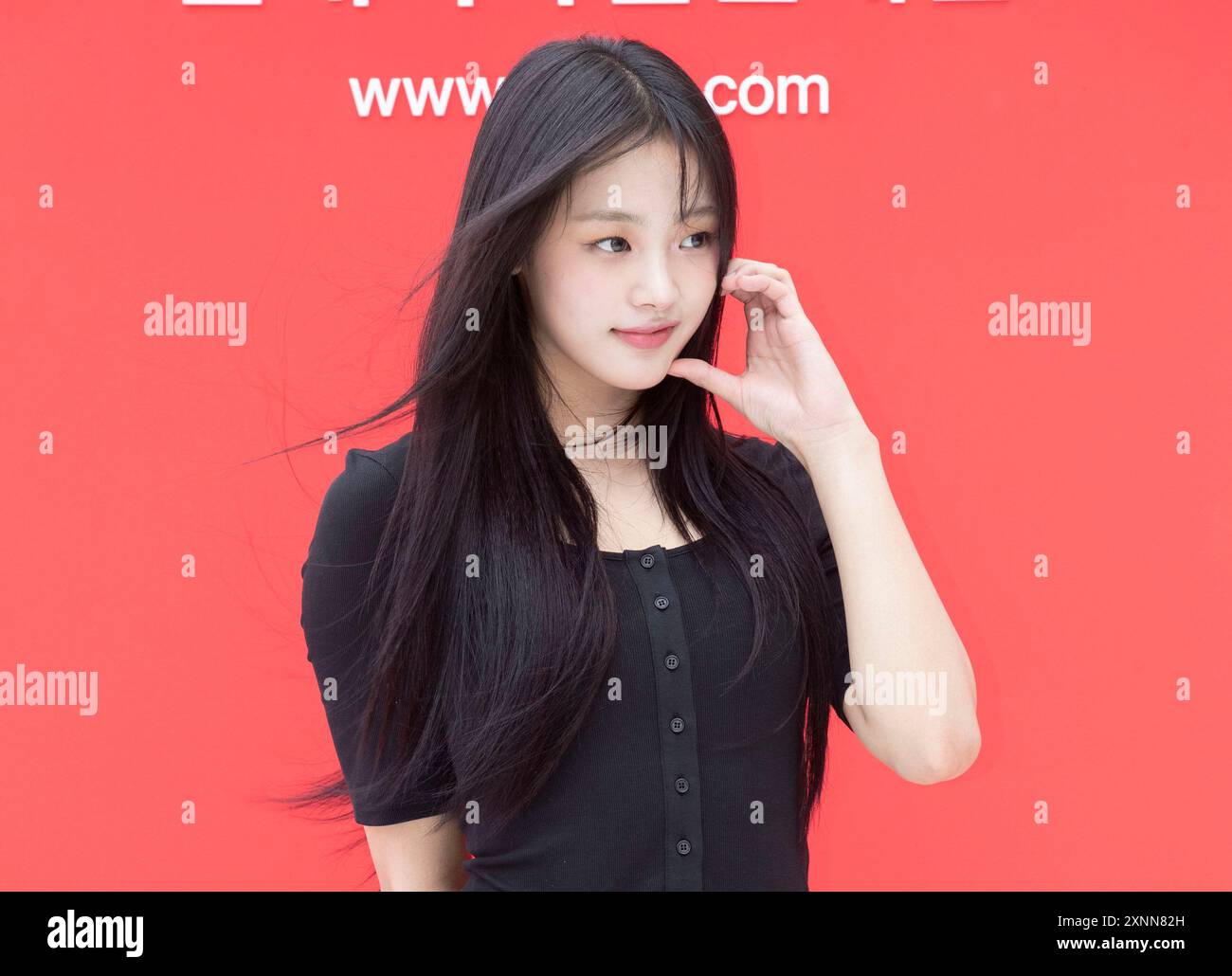 Seoul, South Korea. 1st Aug, 2024. South Korean singer Minji, member of ...