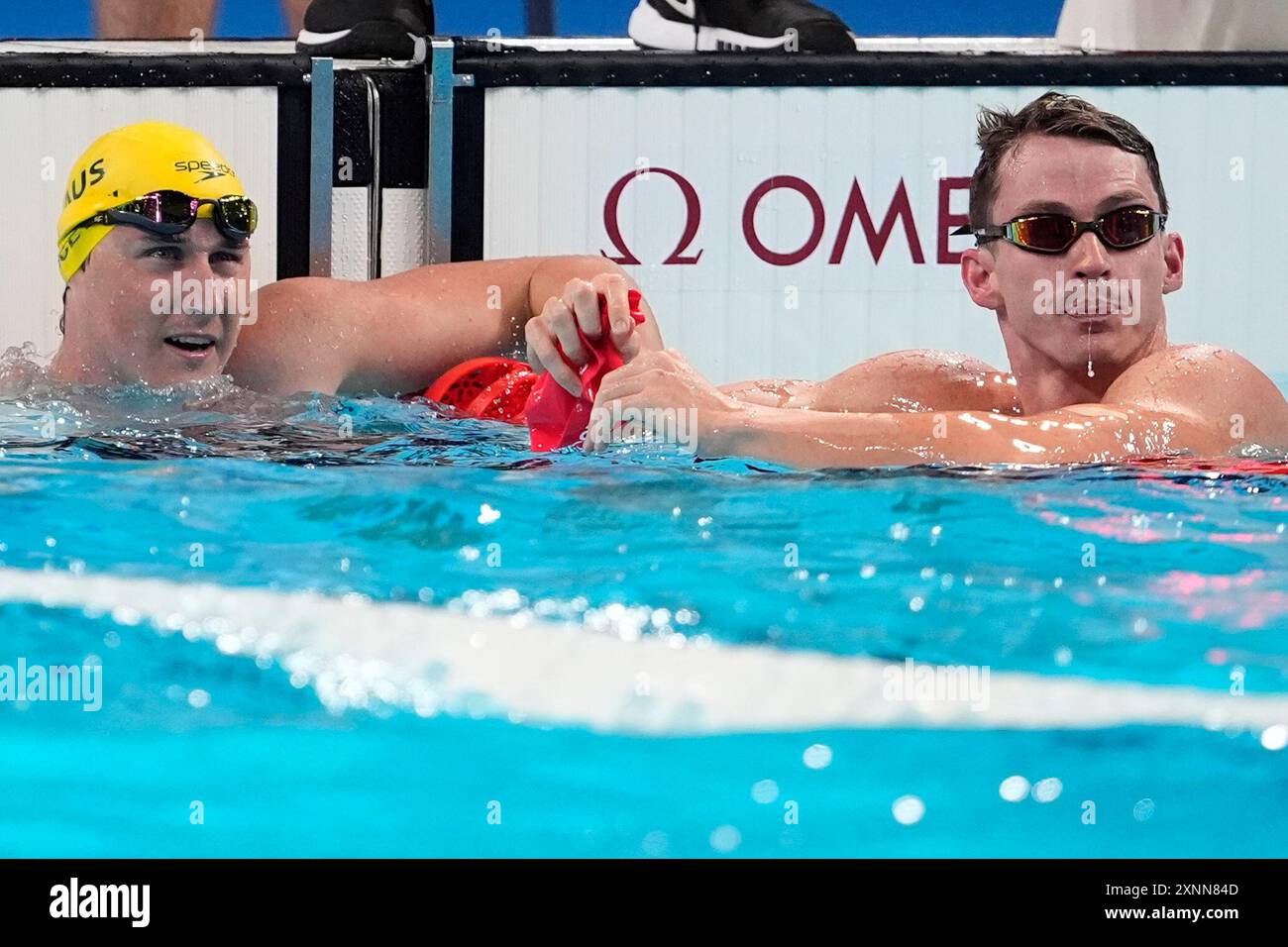Cameron McEvoy, left, of Australia, and Benjamin Proud, of Great ...