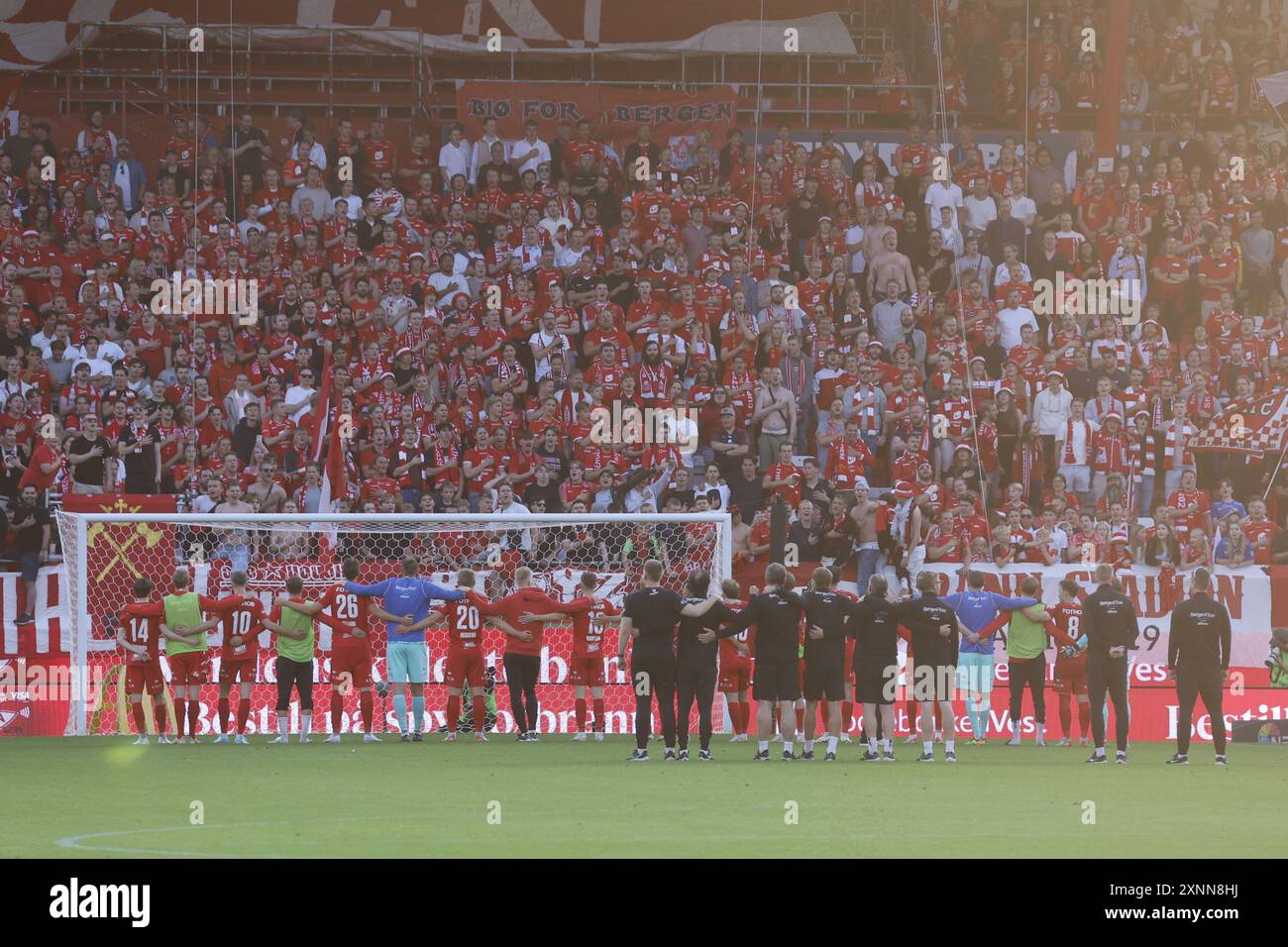 Bergen, Norway. 01st Aug, 2024. BERGEN, Brann Stadium, 01-08-2024 ...