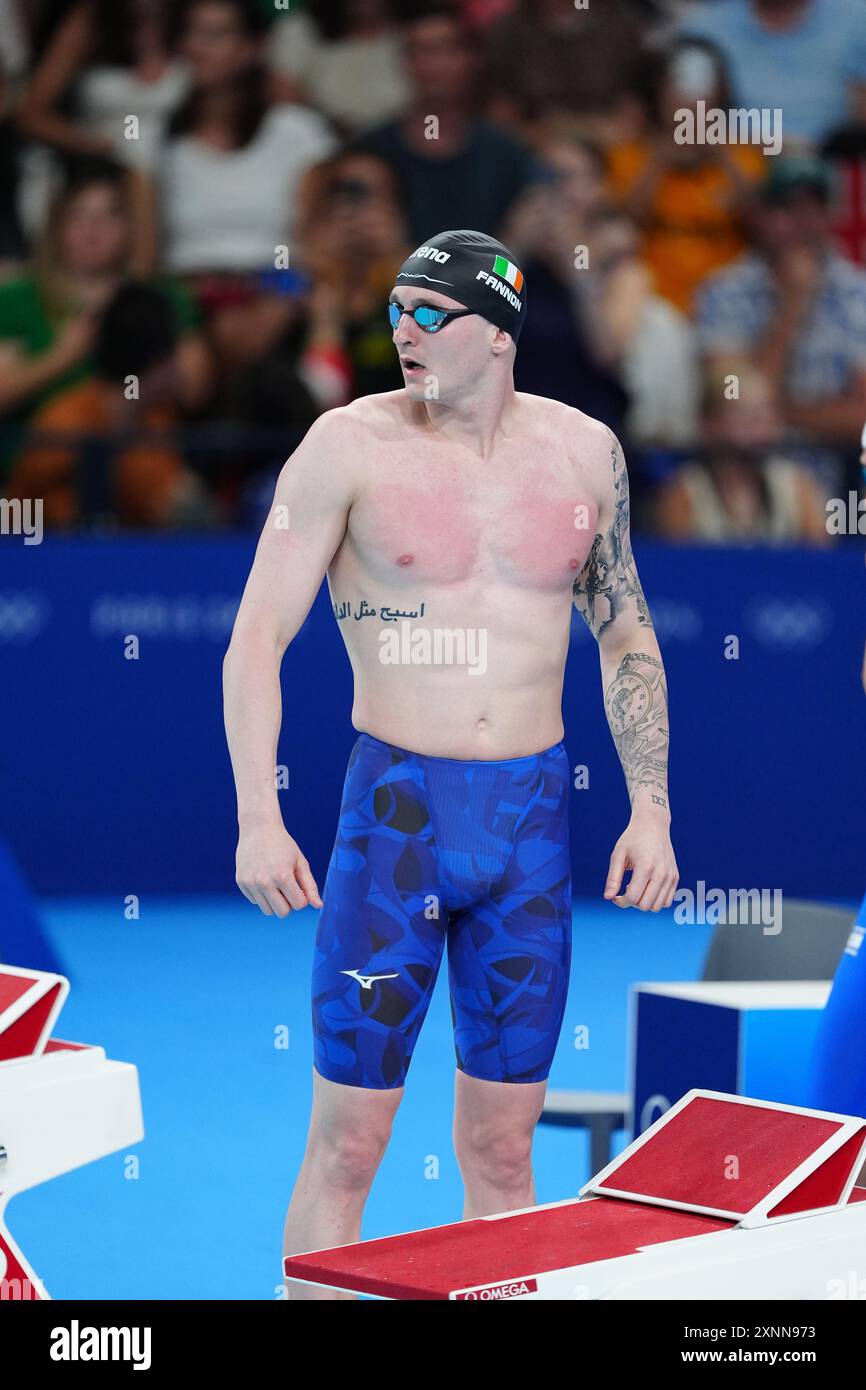 Ireland’s Thomas Fannon before the men’s 50m Freestyle Semifinal at the ...
