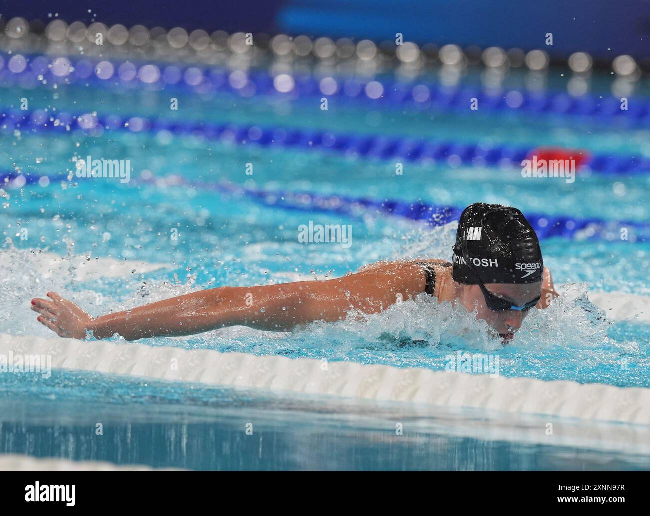 Canada's McINTOSH Summer competes during the Women's 200m Backstroke ...