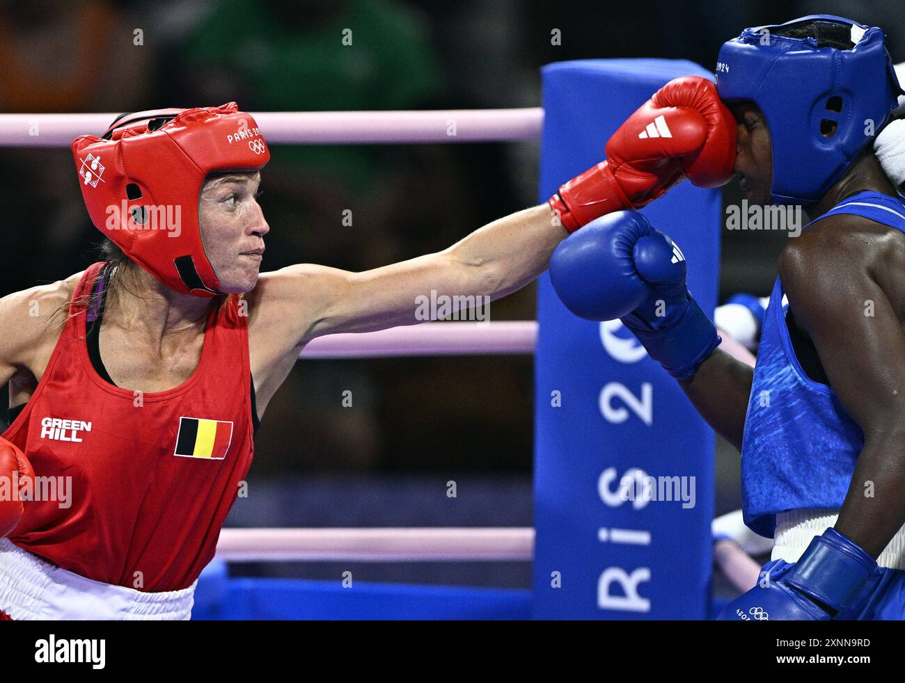 Paris, France. 01st Aug, 2024. Belgian boxer Oshin Derieuw pictured in ...