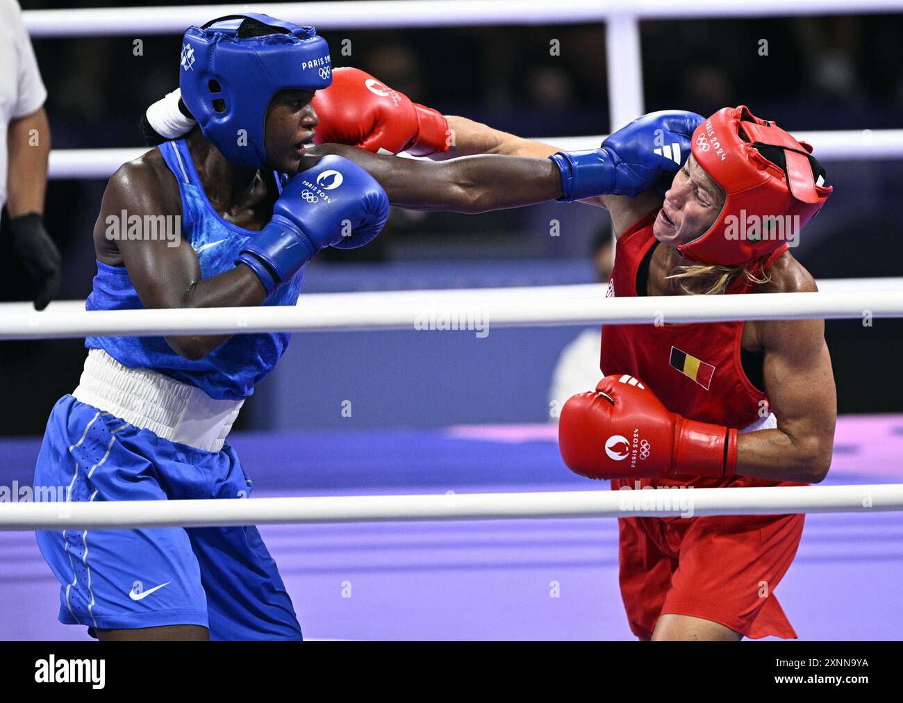 Paris, France. 01st Aug, 2024. Belgian boxer Oshin Derieuw pictured in ...