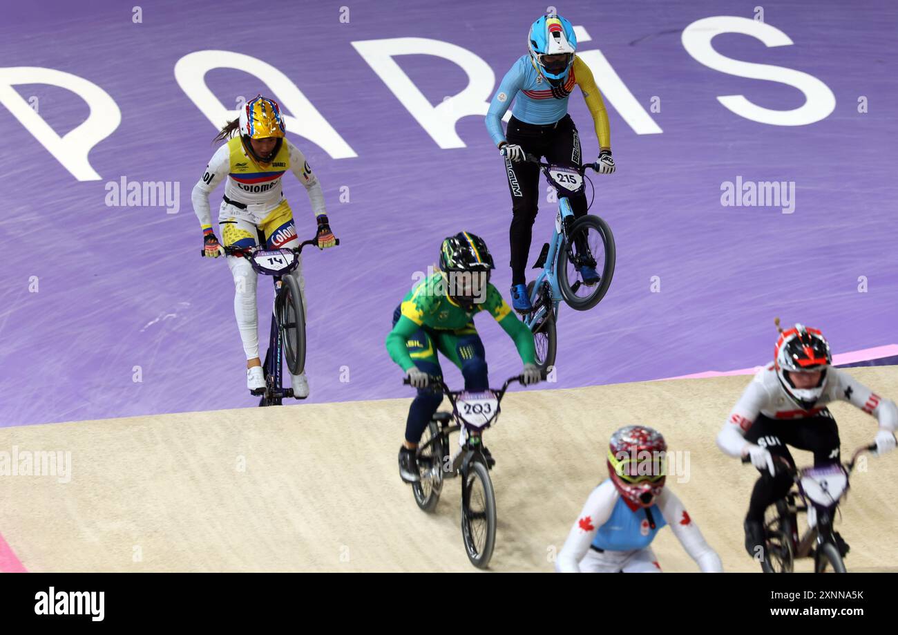 Paris, France. 01st Aug, 2024. Belgian BMX'er Aiko Gommers pictured in ...