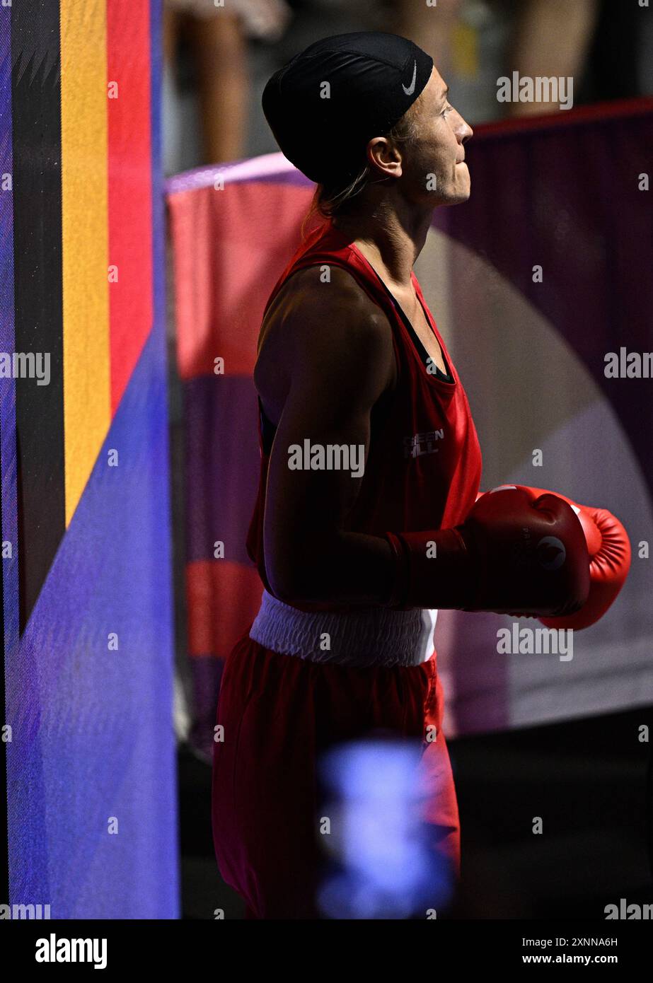 Paris, France. 01st Aug, 2024. Belgian boxer Oshin Derieuw pictured as ...