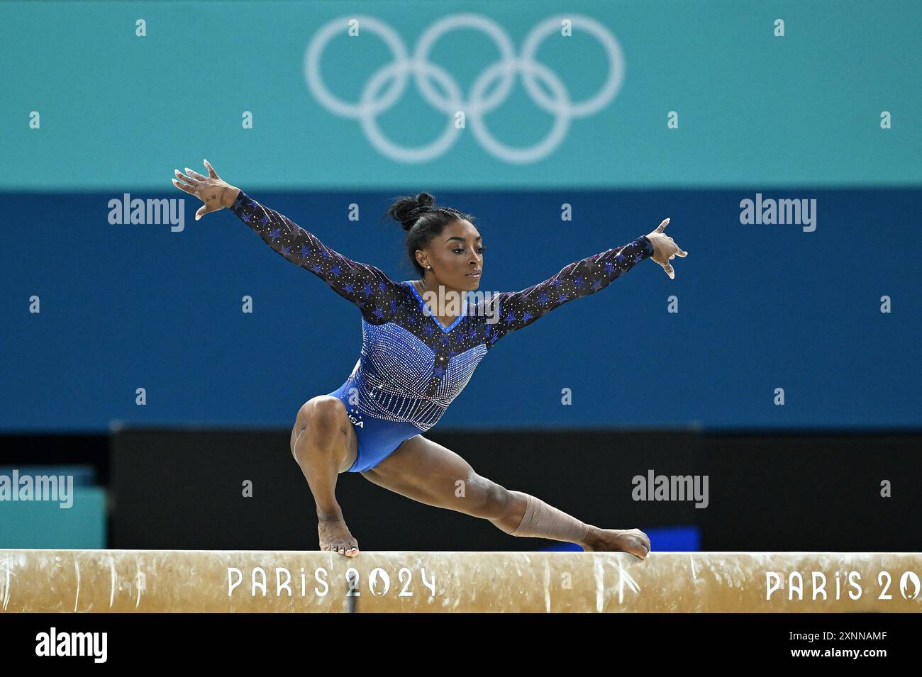 Gymnastics championship biles 2024 hi-res stock photography and images ...