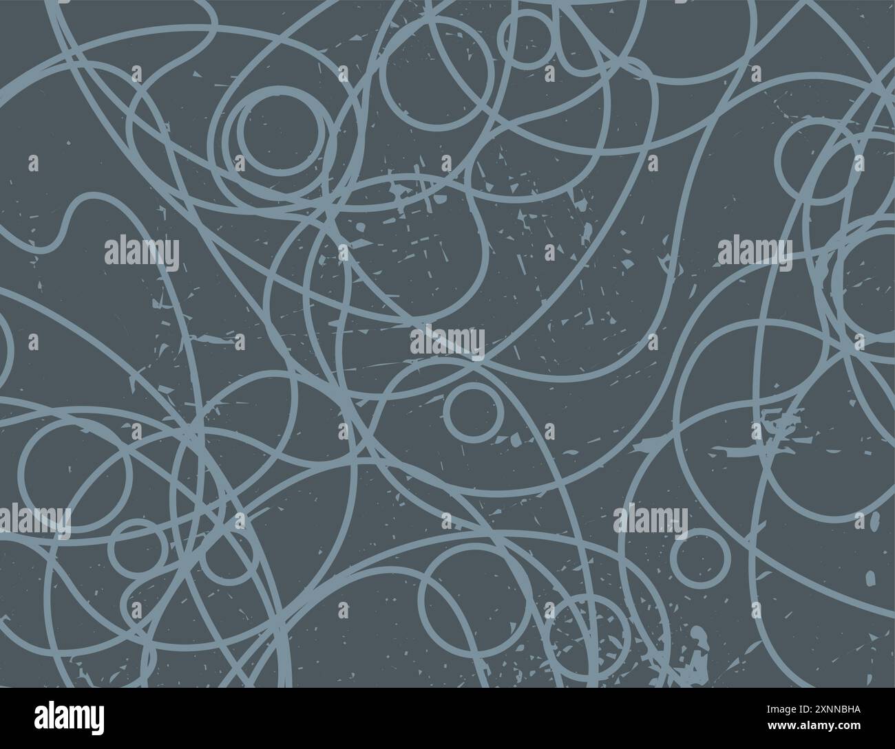 Doodles and lines on a gray worn background, abstract grunge background ...