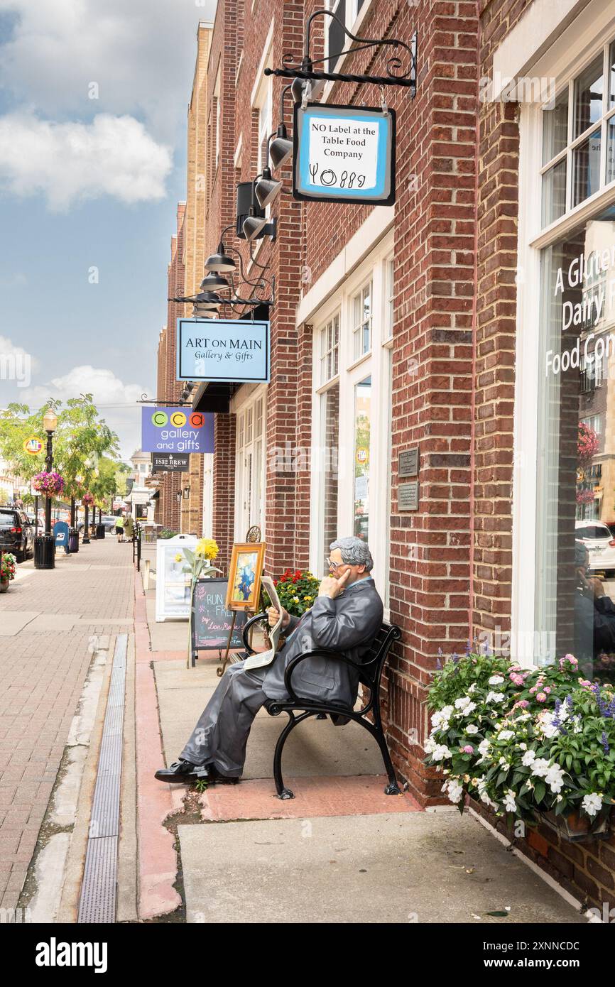 Carmel, Indiana - July 25, 2024: Street scene from midwest suburban ...