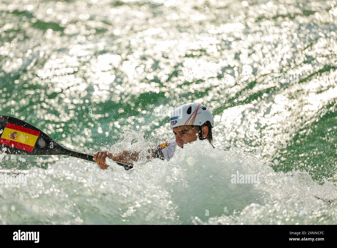 Paris, France. 1st Aug, 2024. Pau Echaniz of Spain competes during the ...