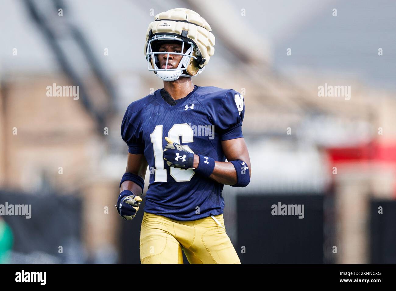 August 01, 2024: Notre Dame safety Tae Johnson (16) during the Notre ...