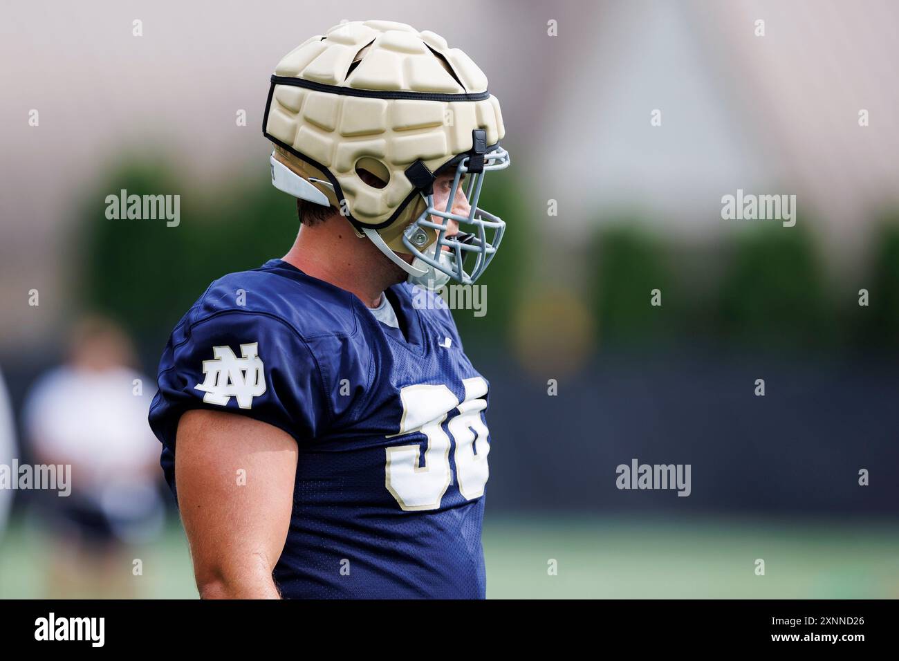 August 01, 2024: Notre Dame defensive lineman Howard Cross III (56 ...