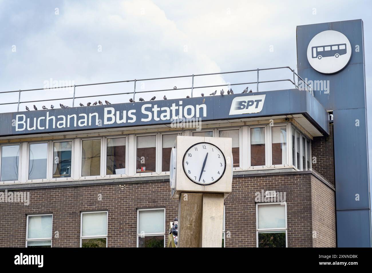 Buchanan Bus Station sign, Glasgow, Scotland, UK, Europe Stock Photo ...
