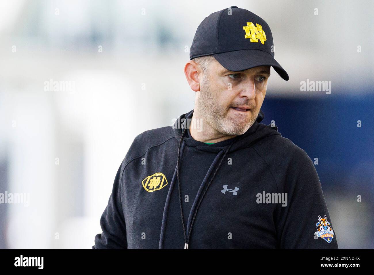 August 01, 2024: Notre Dame special teams coordinator Marty Biagi ...