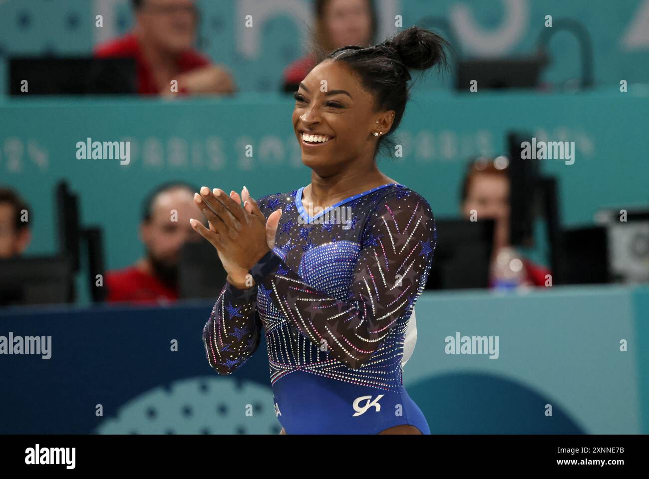 Gymnastics venue simone biles vault hi-res stock photography and images ...