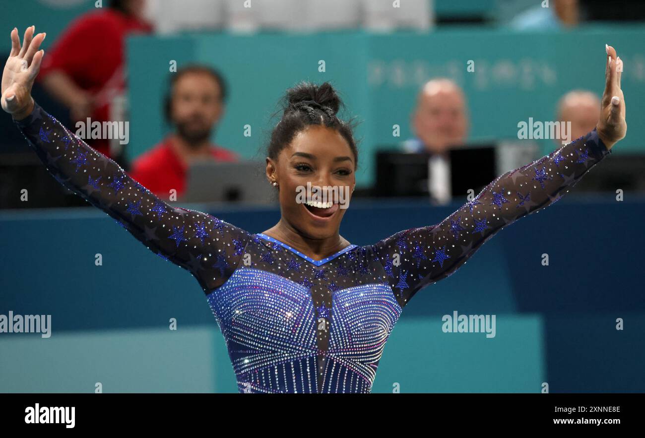 Gymnastics venue simone biles vault hi-res stock photography and images ...