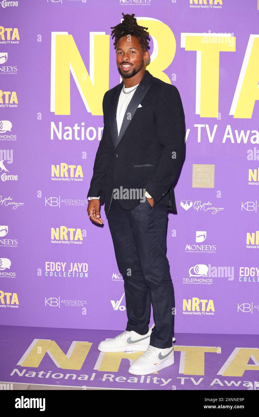 Konnor Ewudzi attends National Reality TV Awards at Porchester Hall in ...