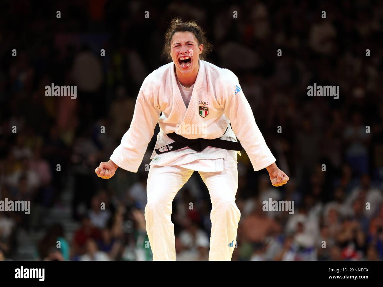 PARIS, FRANCE - AUGUST 01: Alice Bellandi of Team Italy celebrates ...