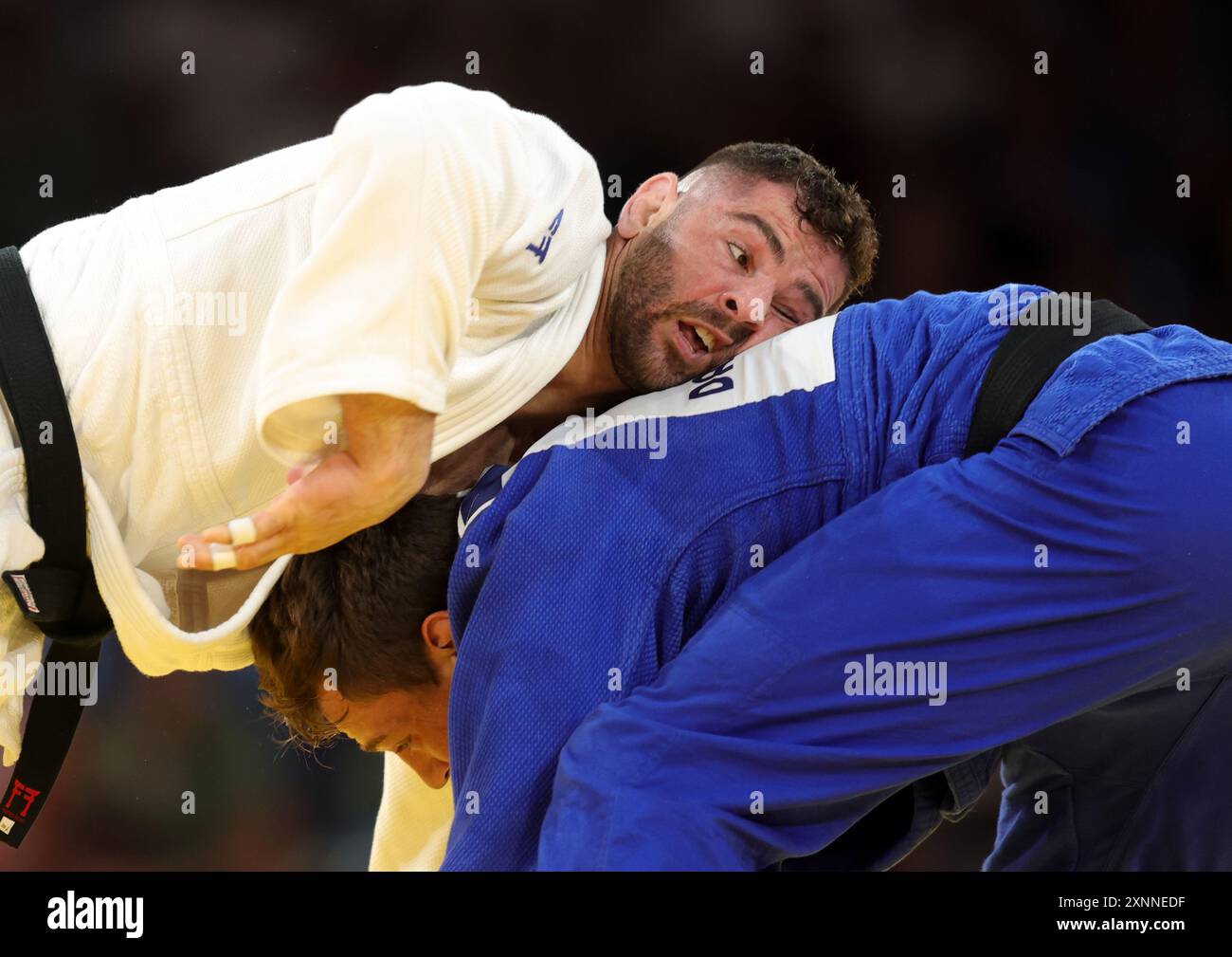 PARIS, FRANCE - AUGUST 01: Peter Paltchik of Team Israel (white) and ...