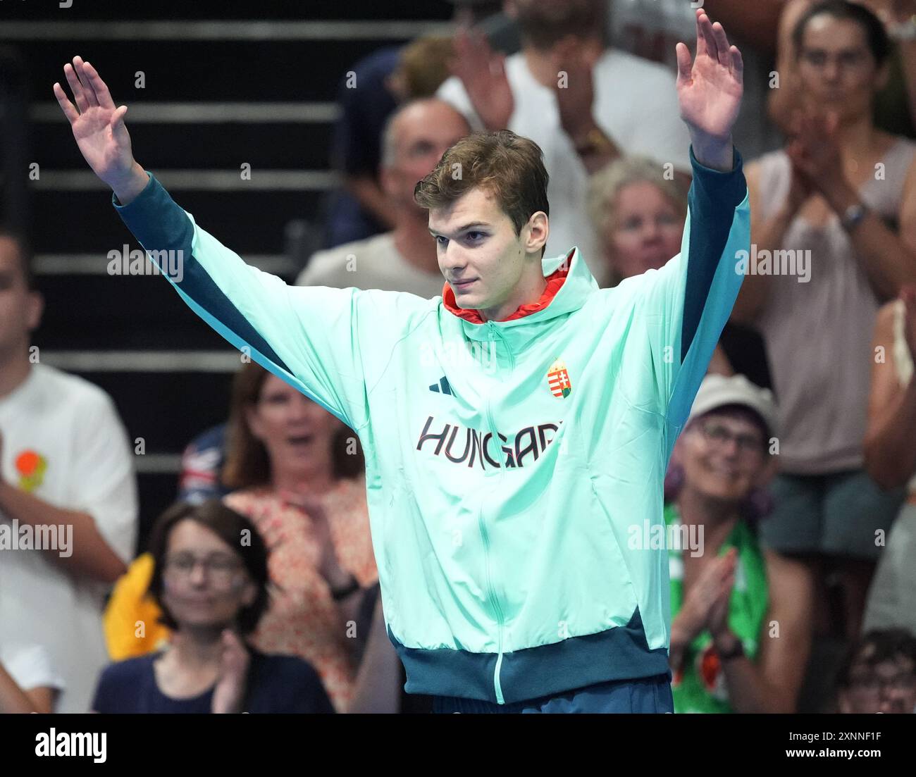 Paris, France. 01st Aug, 2024. Men's 200m Backstroke Final gold ...