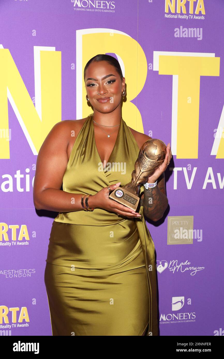 Shania Parris attends National Reality TV Awards at Porchester Hall in ...