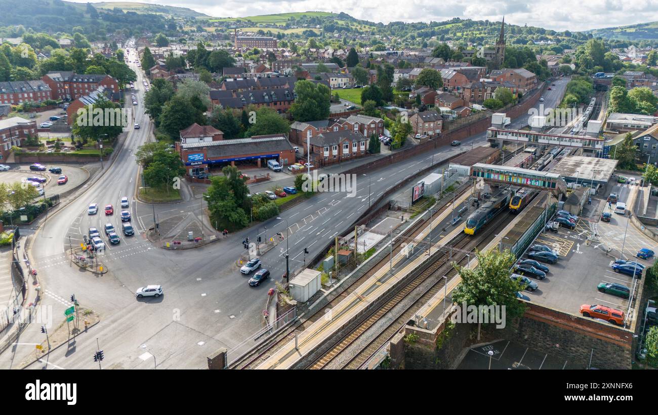 Aerial view elevated train hi-res stock photography and images - Alamy