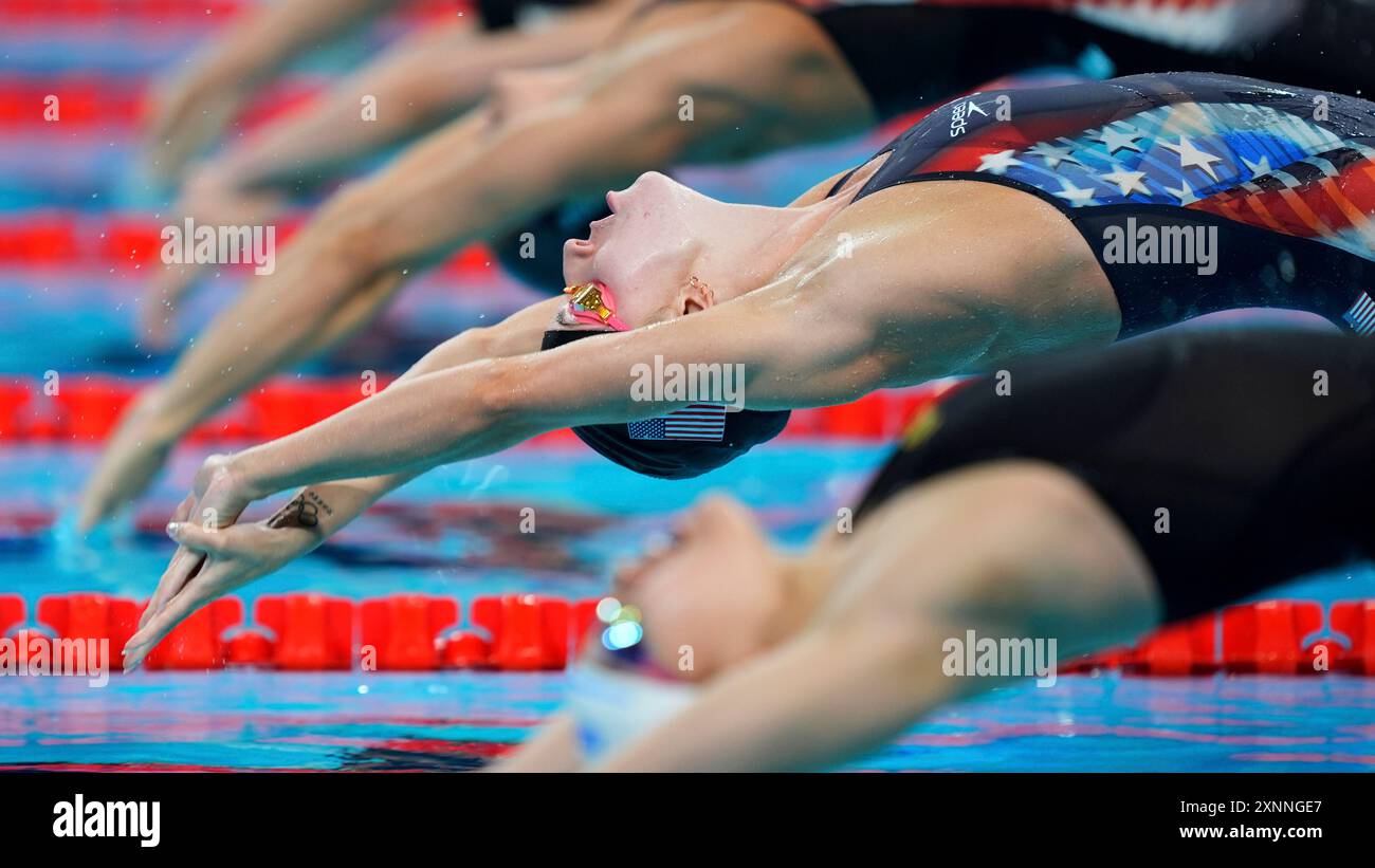Regan Smith of the United States, competes in a women's 200-meter ...
