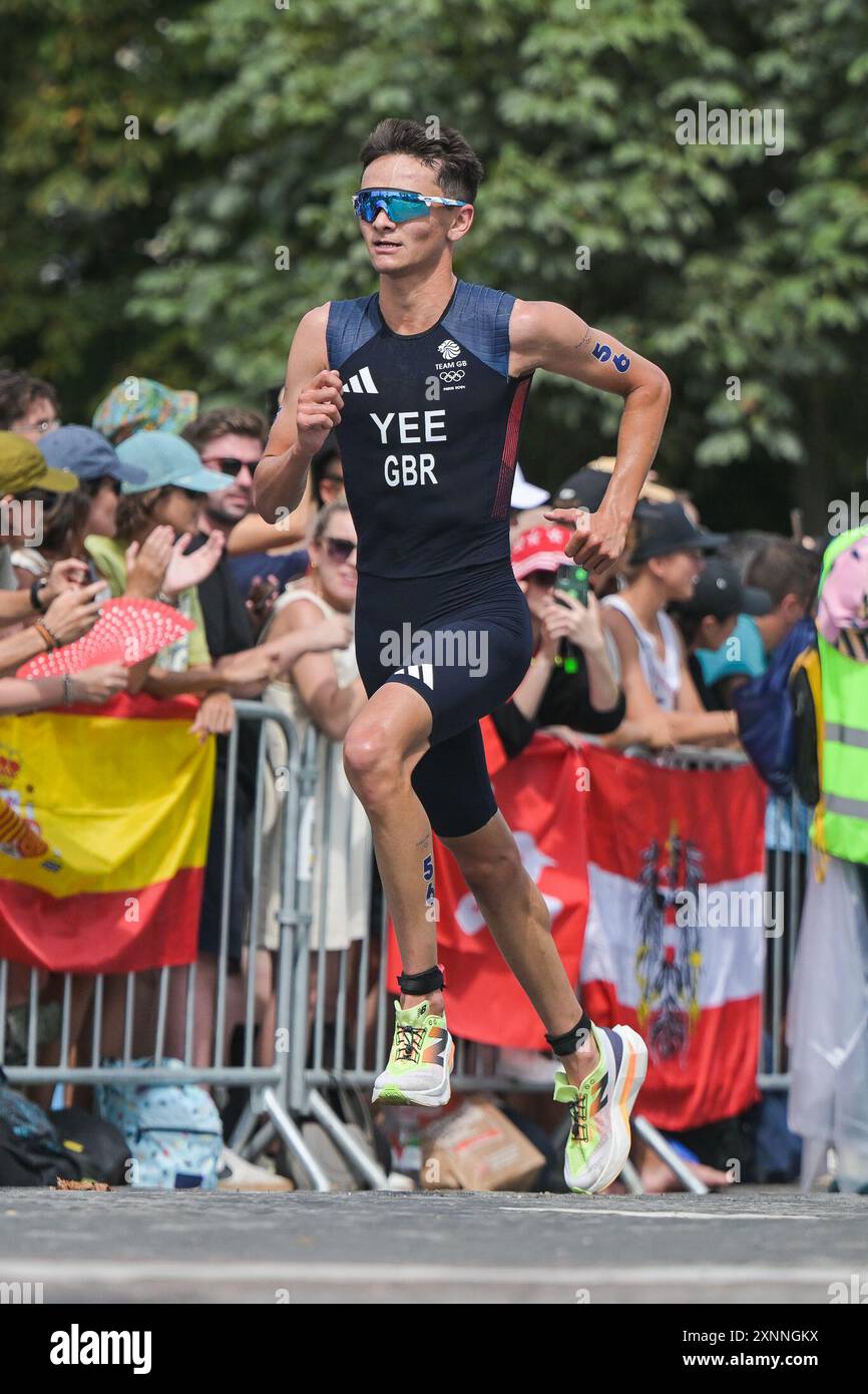 Alex Yee of Great Britain during the Olympic Triathlon Paris on July 31 ...