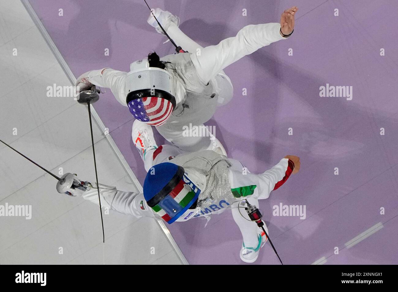 United States' Maia Mei Weintraub, top, and Italy's Francesca palumbo ...