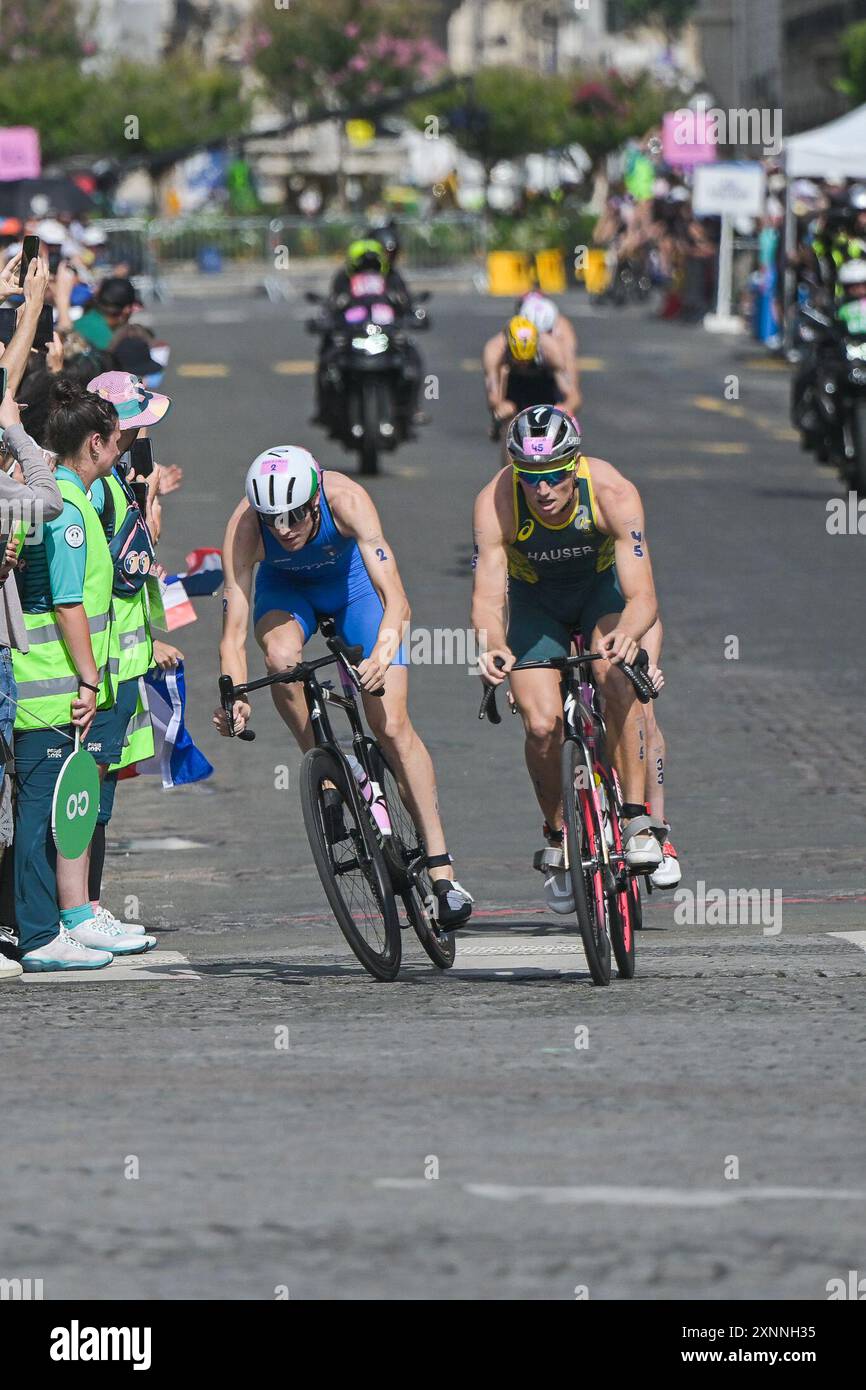 Alessio Crociani of Italy and Matthew Hauser of Australia during the ...