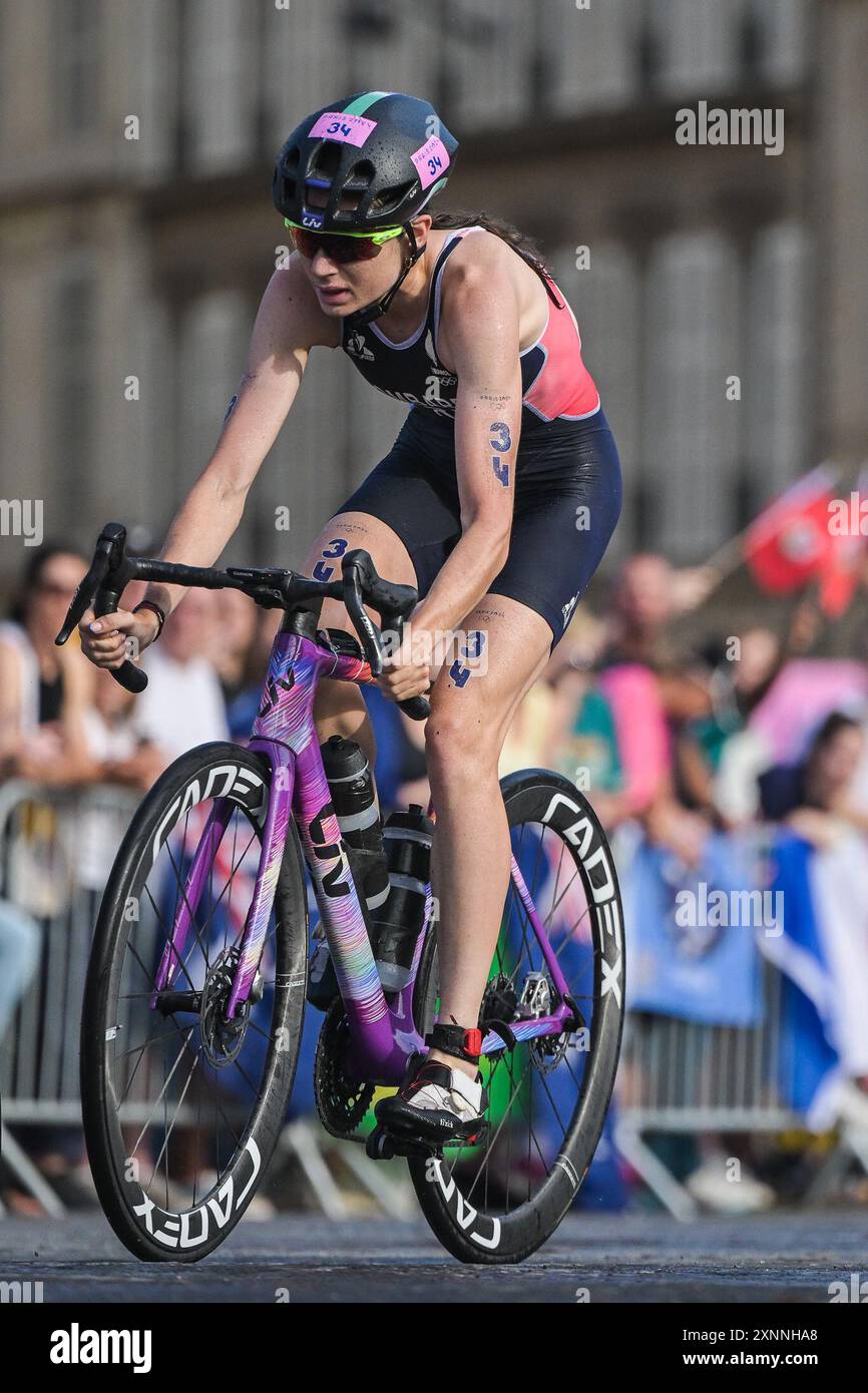 Emma Lombardi of France during the Olympic Triathlon Paris on July 31 ...