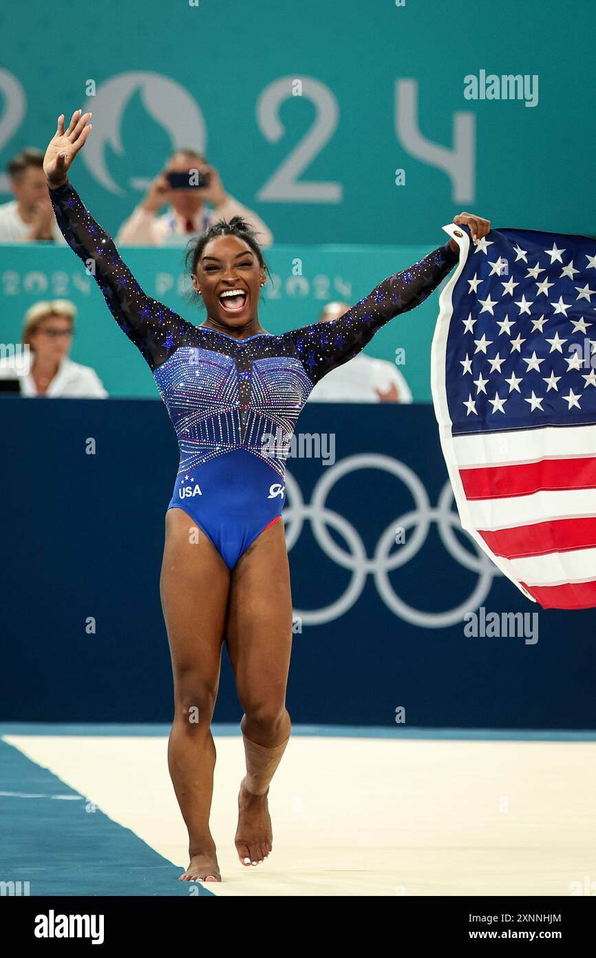 PARIS, FRANCE - AUGUST 01: Olympic Champion and Gold Medal Winner ...