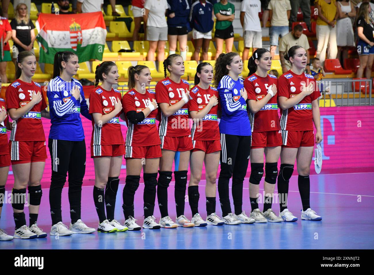Skopje, Macedonia-7 30 2024. Final match between France and Hungary ...