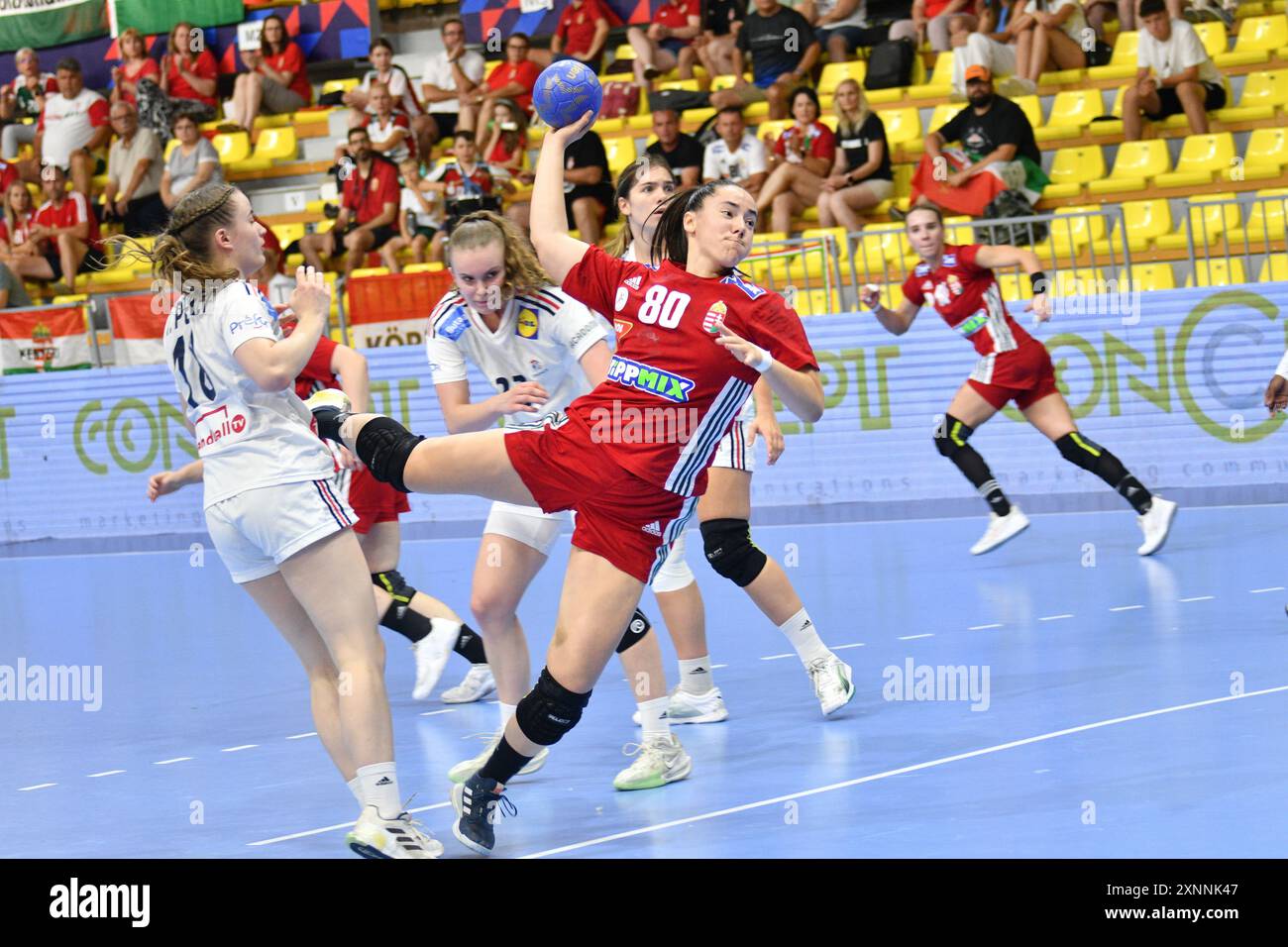 Skopje, Macedonia-7 30 2024. Final match between France and Hungary ...