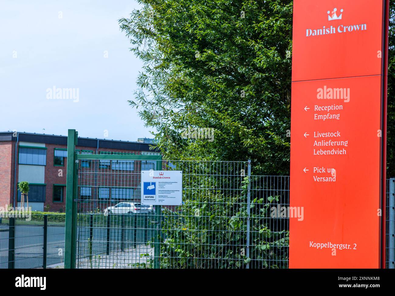 Teterow, Germany. 31st July, 2024. The entrance to the Danish Crown ...