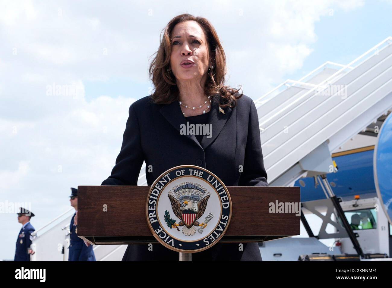 Vice President Kamala Harris delivers remarks at George Bush ...
