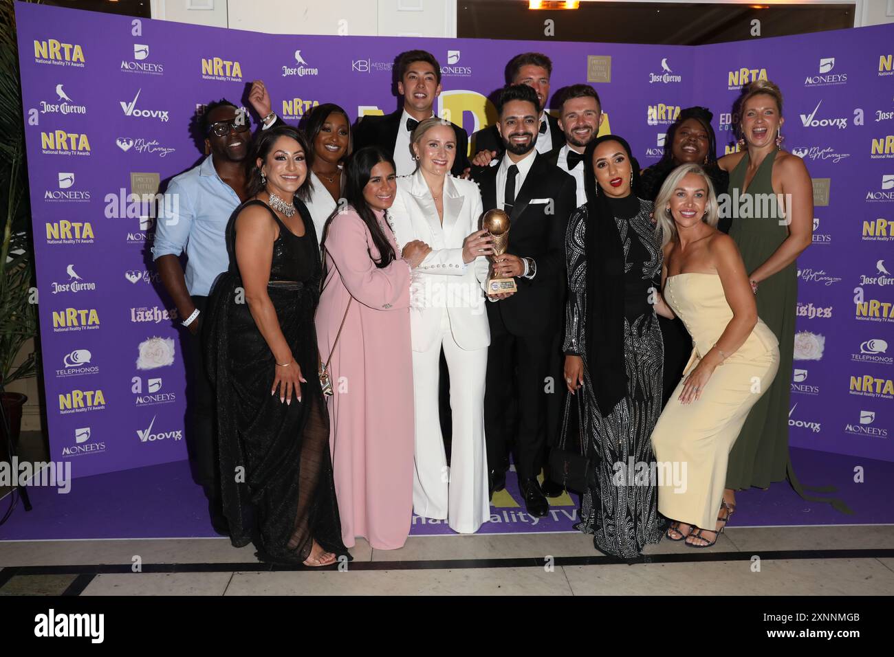The Apprentice cast pose in the winners area at the National Reality TV ...