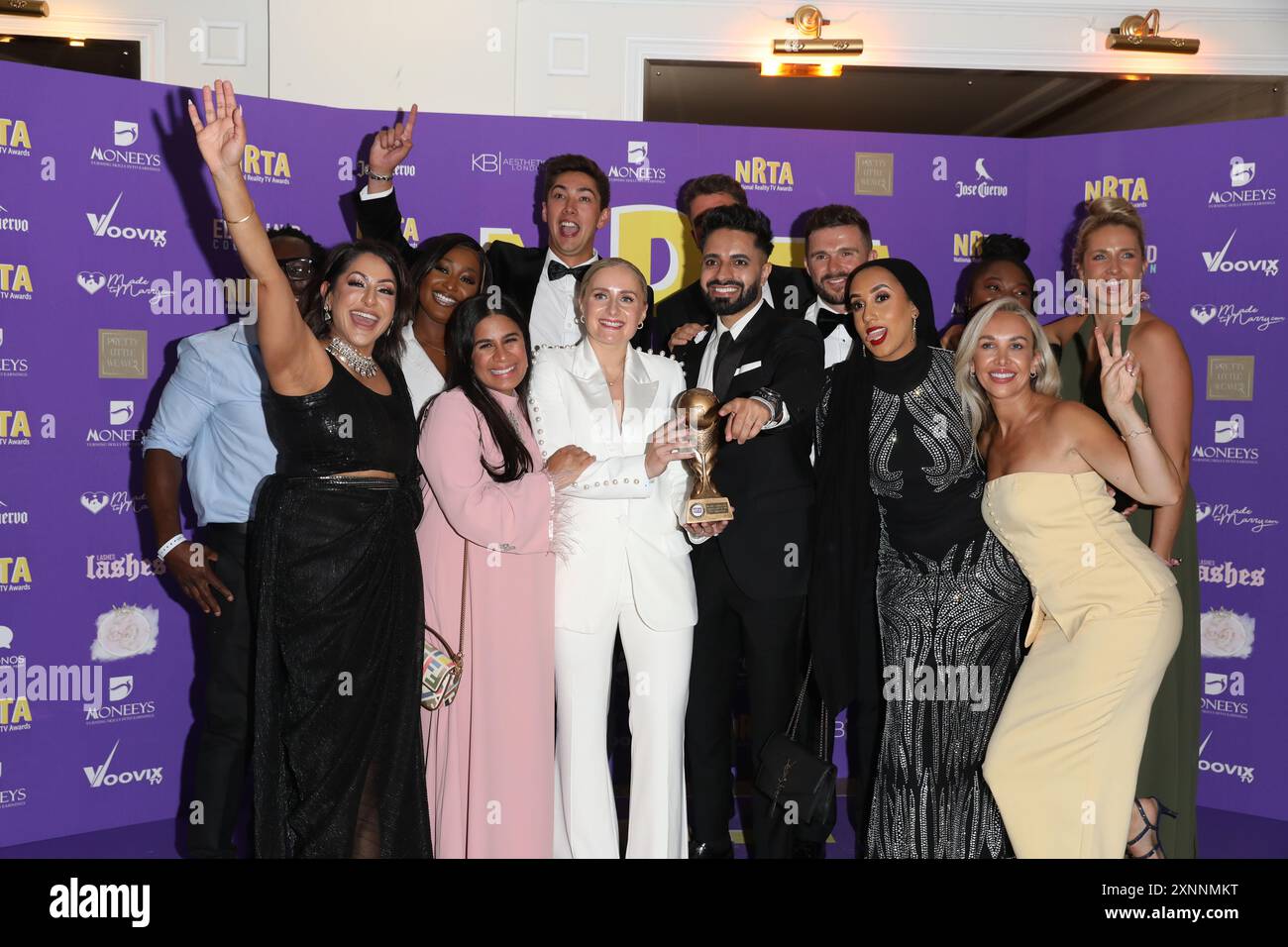 The Apprentice cast pose in the winners area at the National Reality TV ...