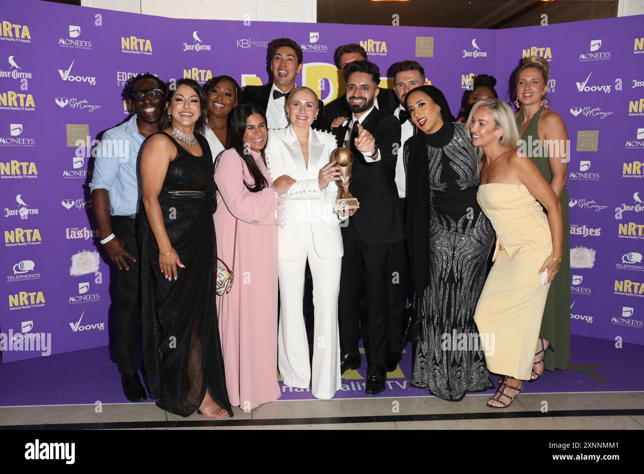 The Apprentice cast pose in the winners area at the National Reality TV ...